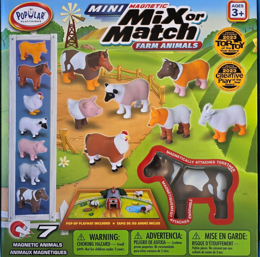 Mini Magnetic Mix Or Match Farm Animals – The Village Kids Store