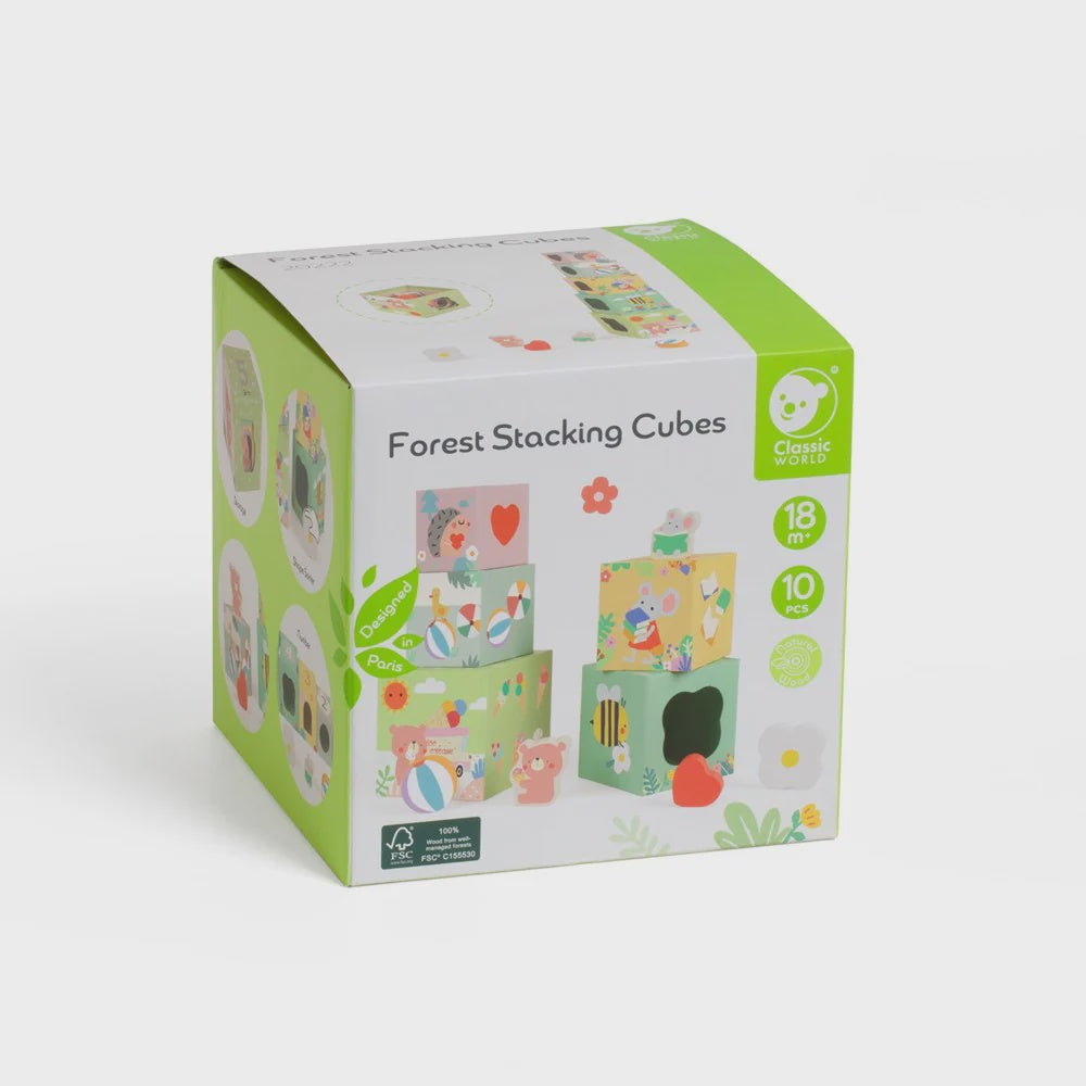 Classic World - Forest Stacking Cubes – The Village Kids Store