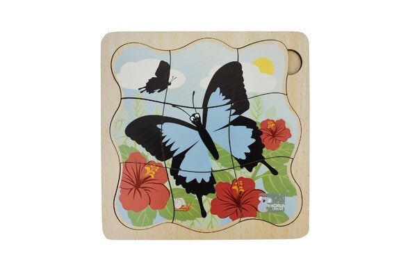 BUSH BUDDIES ULYSSES BUTTERFLY LIFE CYCLE LAYER PUZZLE – The Village ...