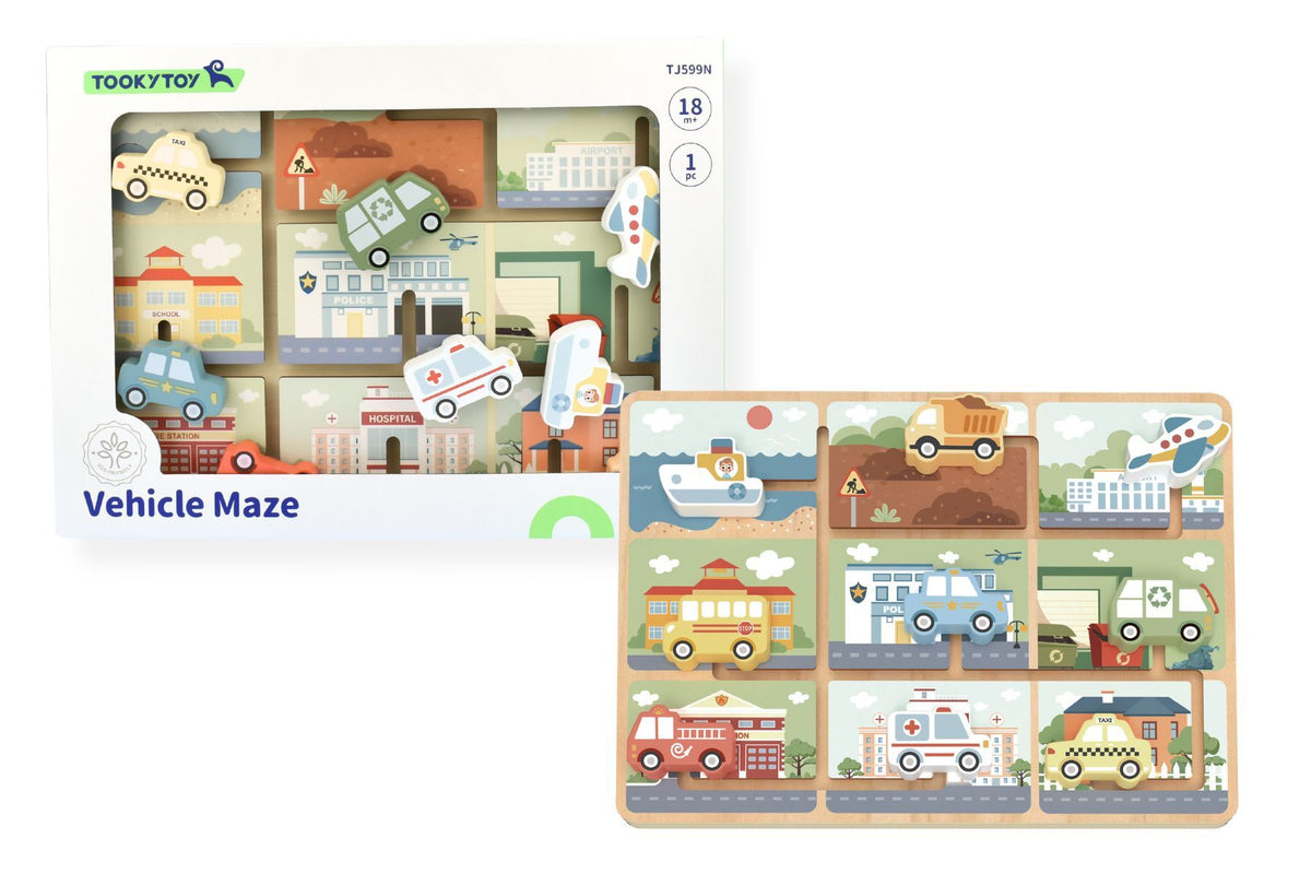 Traffic Maze Puzzle Board – The Village Kids Store